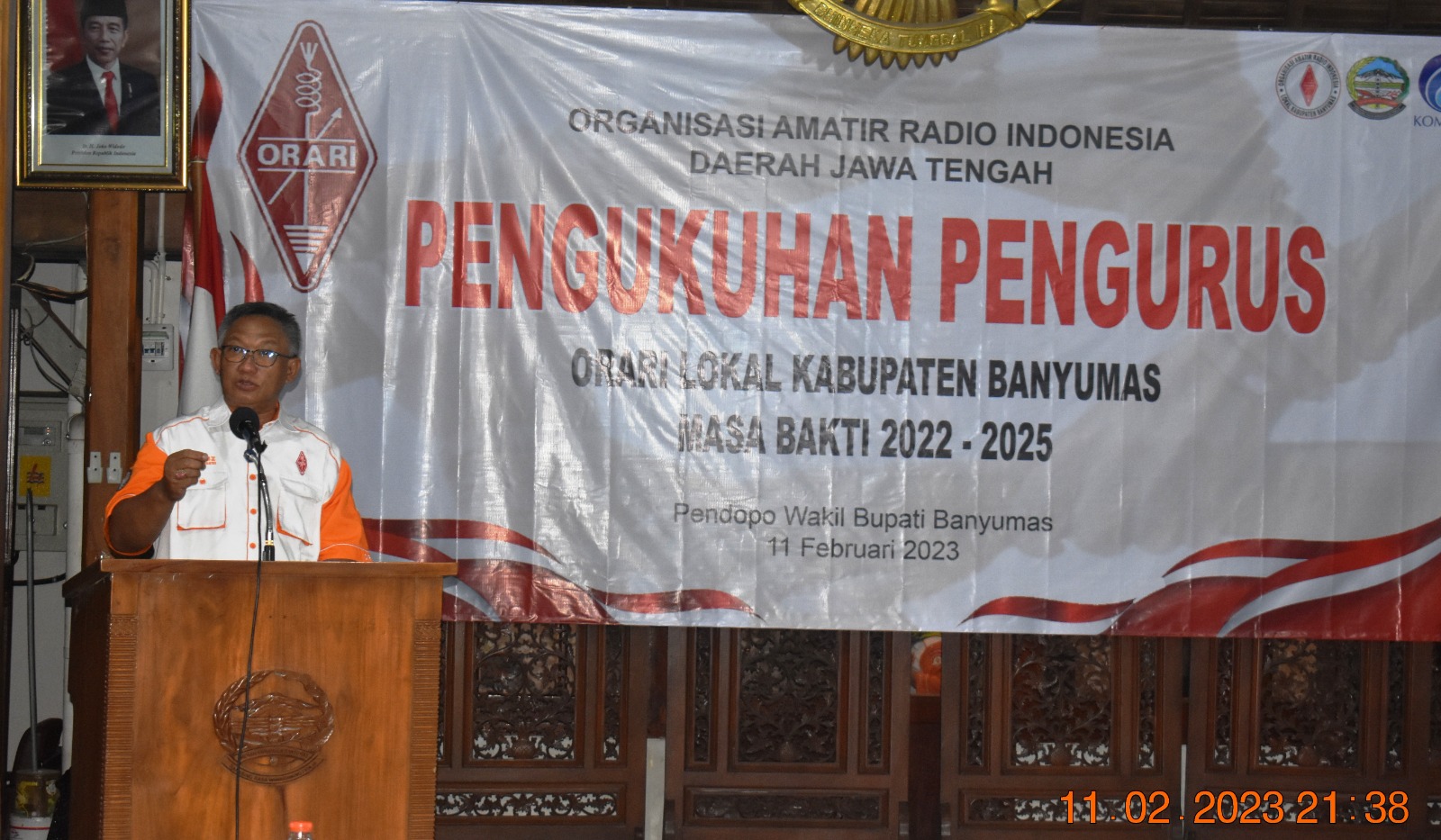 Pengukuhan Pengurus ORARI Banyumas, Tegaskan berpegang teguh pada AD ...