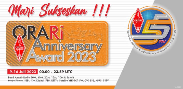 LOGO HUT ORARI KE 55 TAHUN 2023 - ORARI