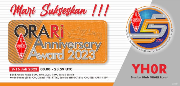 LOGO HUT ORARI KE 55 TAHUN 2023 - ORARI