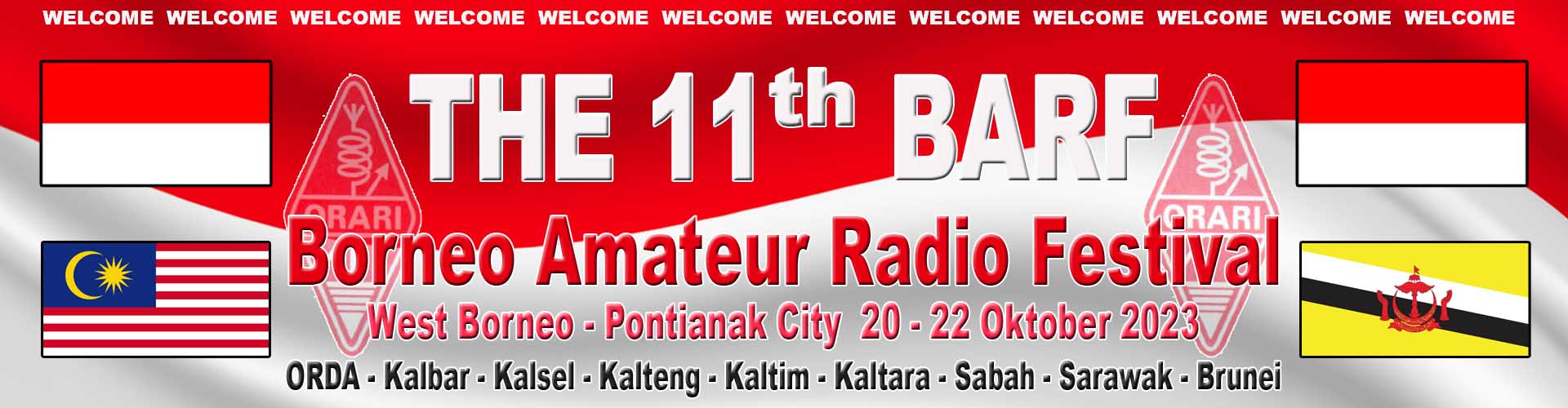 THE 11 th BORNEO AMATIR RADIO FESTIVAL - ORARI
