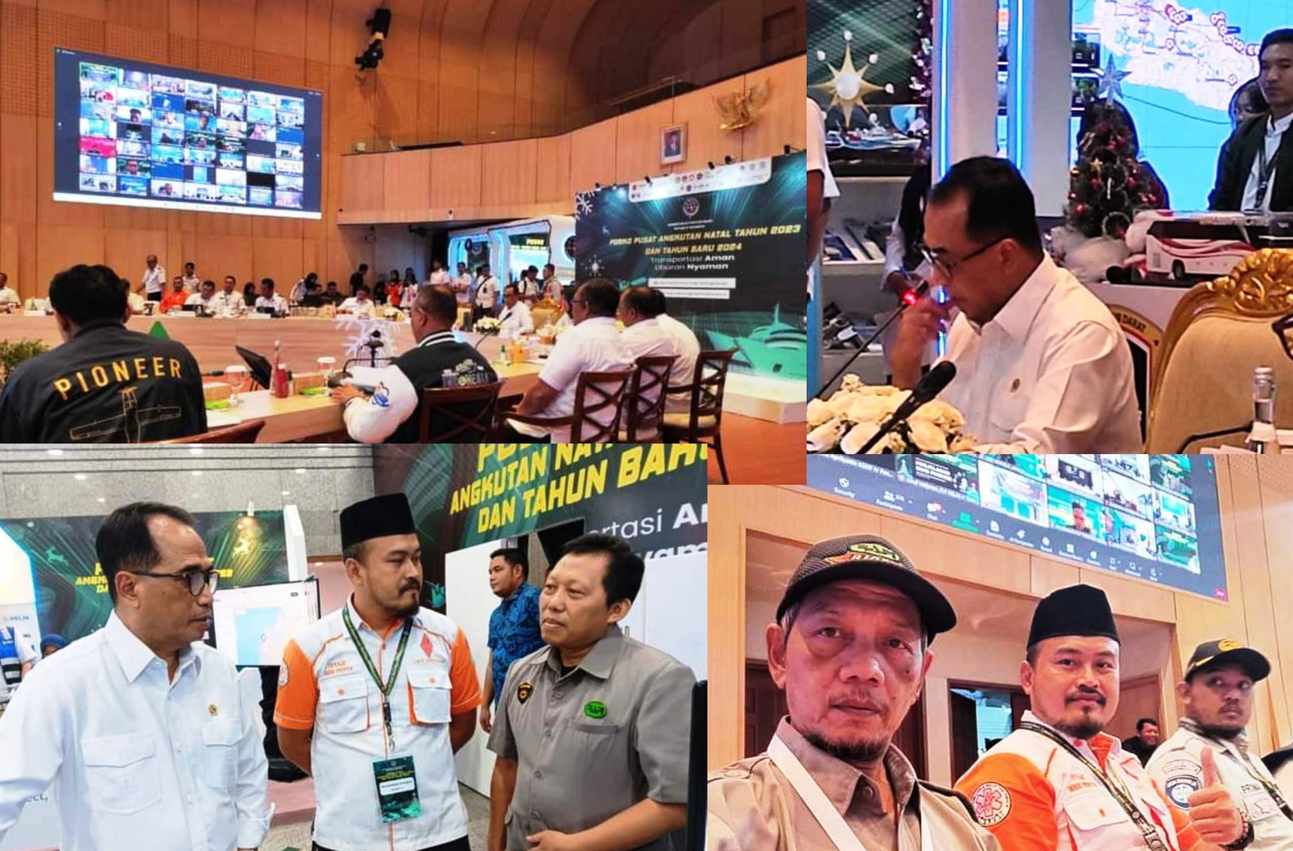 Menhub Tinjau Posko Dukom ORARI, di Lingkungan Posko Pusat Nataru 2024, Selamat Bertugas - ORARI