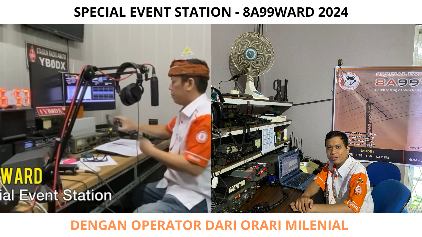 ORARI MILENIAL Melaksanakan SES 8A99WARD dalam Rangka Hari Amatir Radio ...