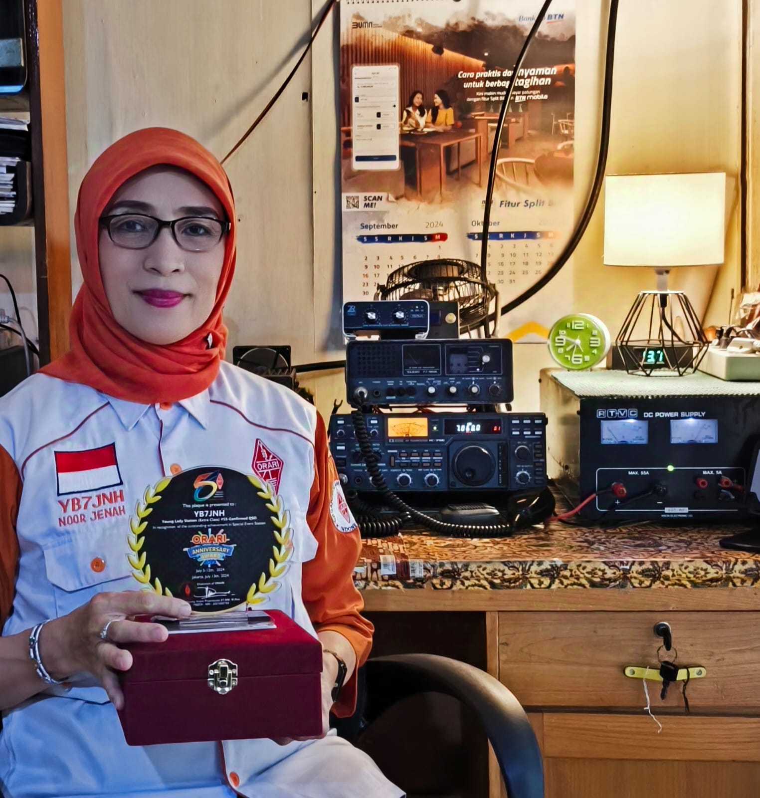 Testimoni Hj. Noorjenah YB7JNH Peraih Plakat ORARI Anniversary Award ...